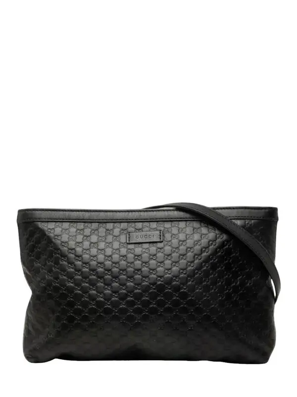 Gucci Microguccissima Crossbody Bag - Black