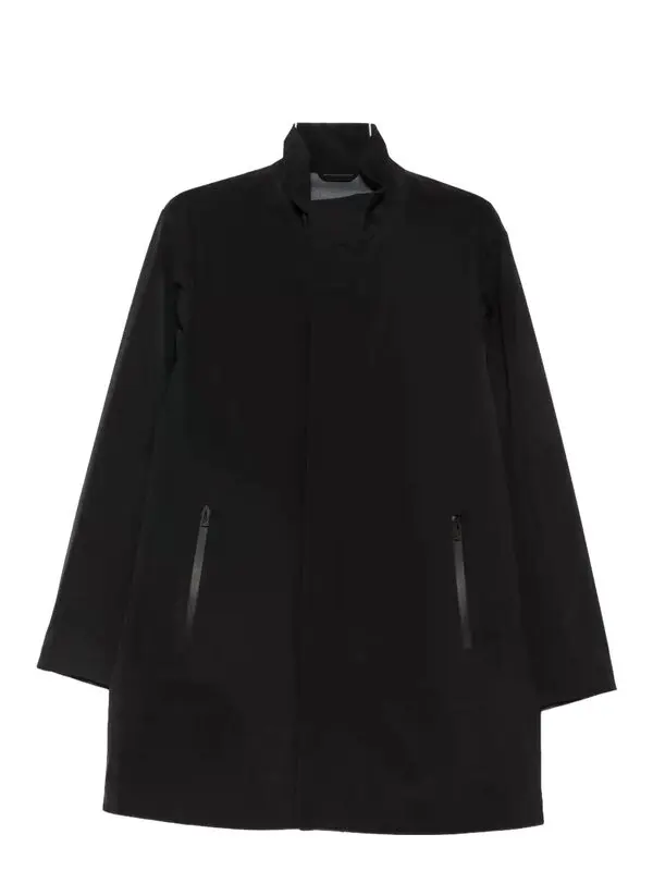 Emporio Armani High-neck Zip-up Jacket - Black