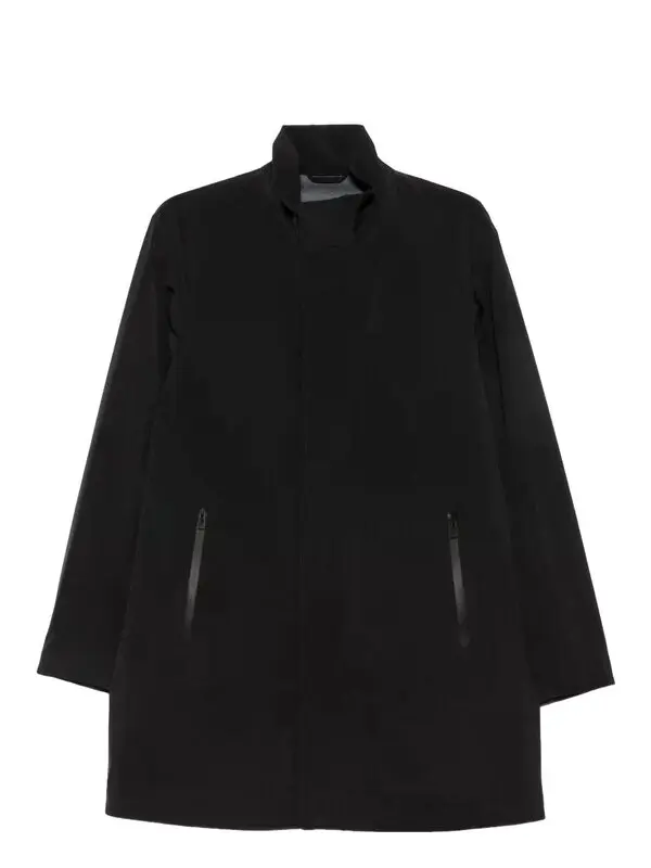 Emporio Armani High-neck Zip-up Jacket - Black