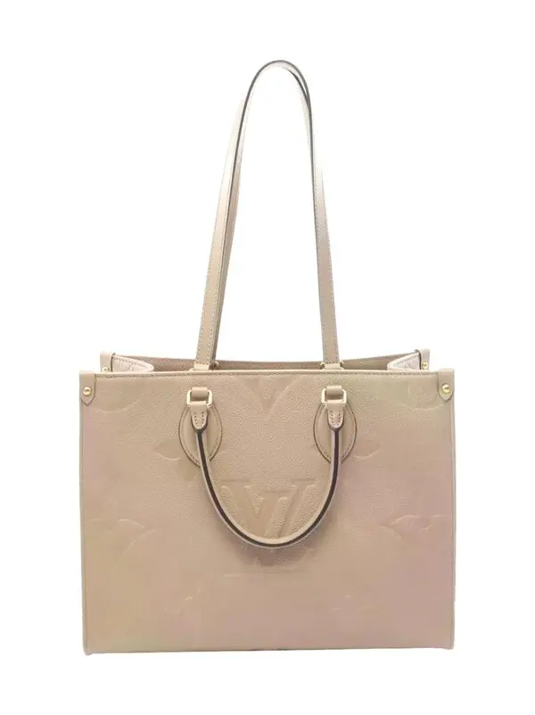 LOUIS VUITTON Monogram Empreinte Onthego Mm Satchel - Neutrals