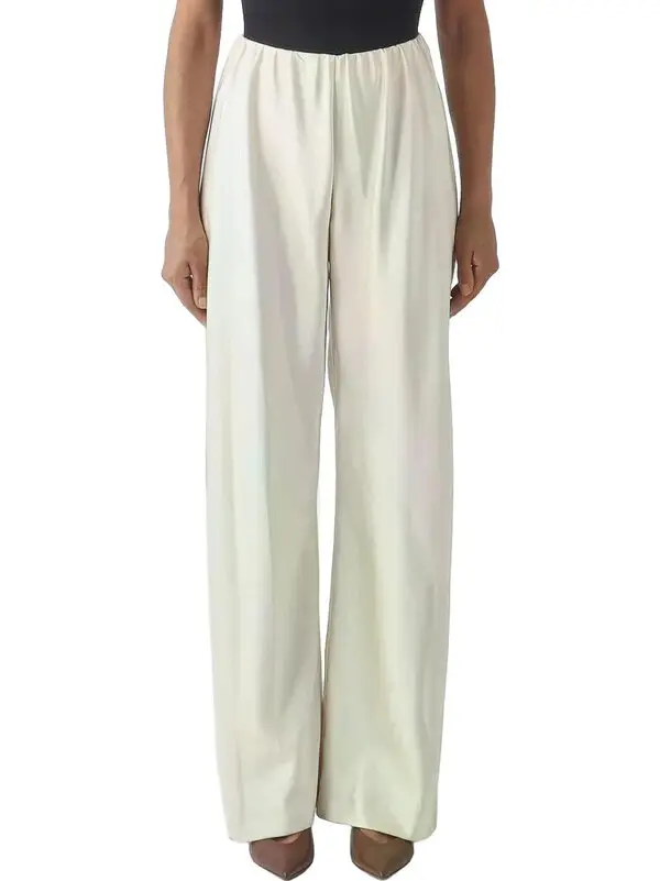 MEIMEIJ Elasticated Waist Wide-leg Trousers - Neutrals