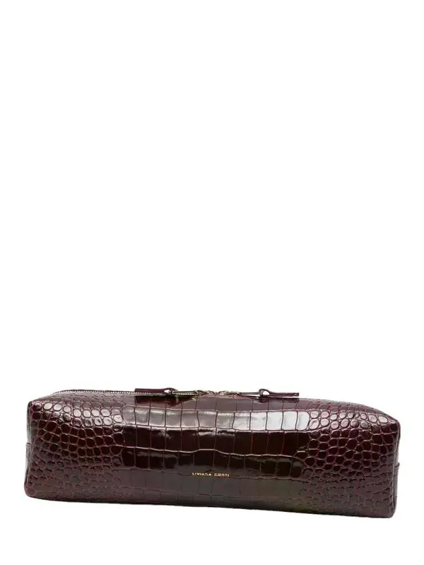 Liviana Conti Croc-effect Clutch Bag - Red