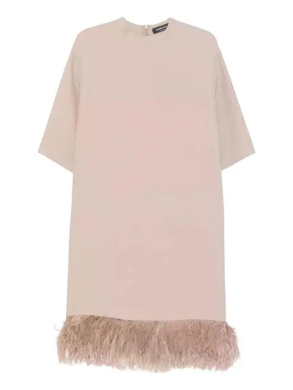Fabiana Filippi Feather Dress - Neutrals