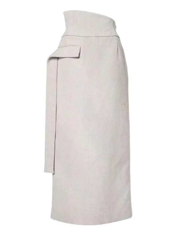 MULLER OF YOSHIOKUBO Maxi Skirt - Neutrals