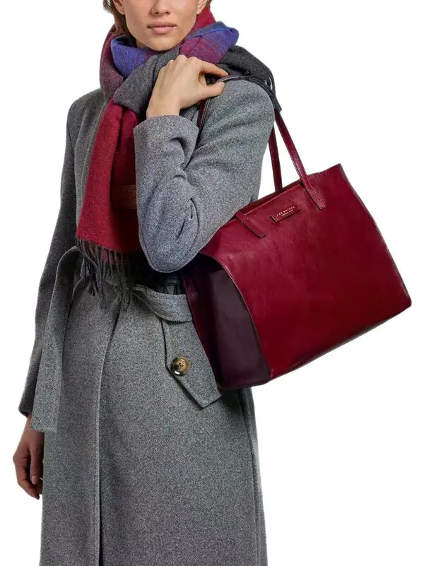 THE BRIDGE Mirra Leather Tote Bag - Red
