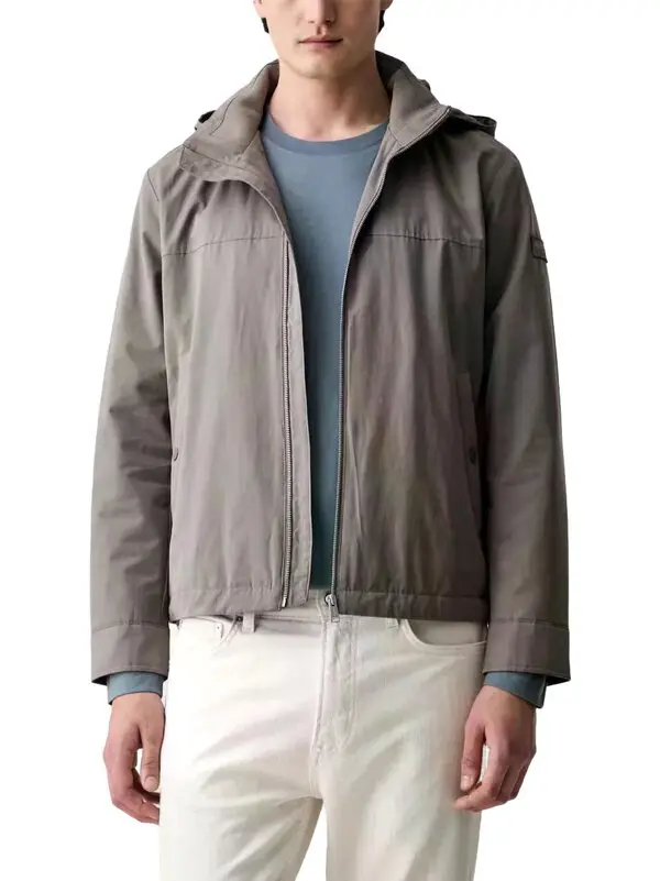 Marc O'polo Hooded Zip-up Jacket - Grey