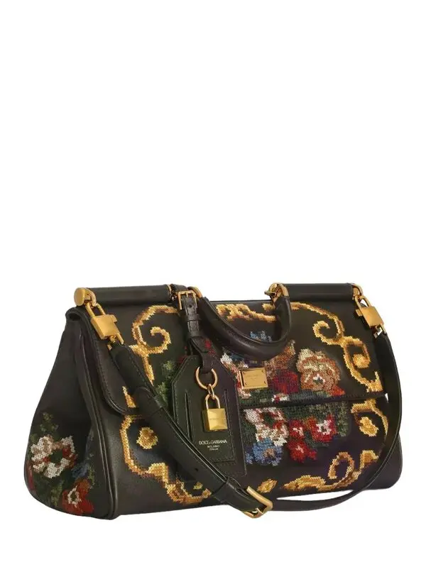 Dolce & Gabbana Medium My Sicily Handbag - Black