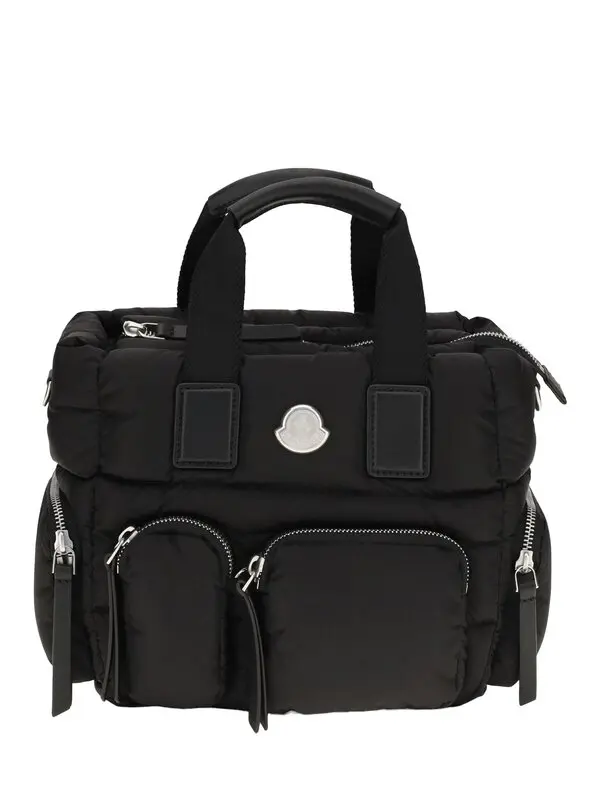 Moncler Caradoc Quilted Nylon Handbag - Black