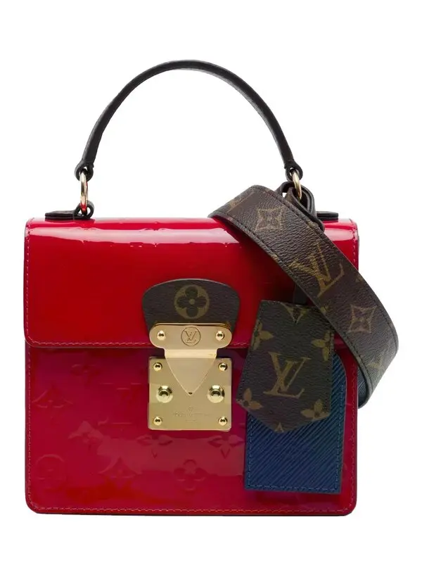 LOUIS VUITTON Monogram Vernis Spring Street Satchel - Red