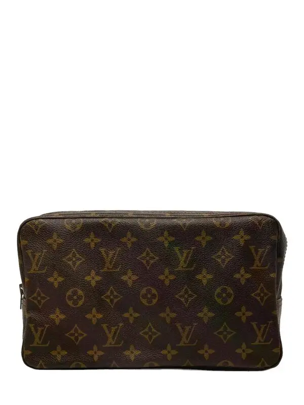 LOUIS VUITTON Monogram Clutch Bag - Brown
