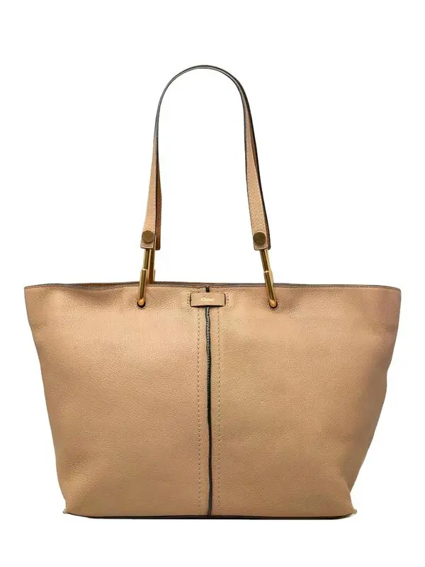 Chloé Grained Calfskin Keri Tote Bag - Neutrals