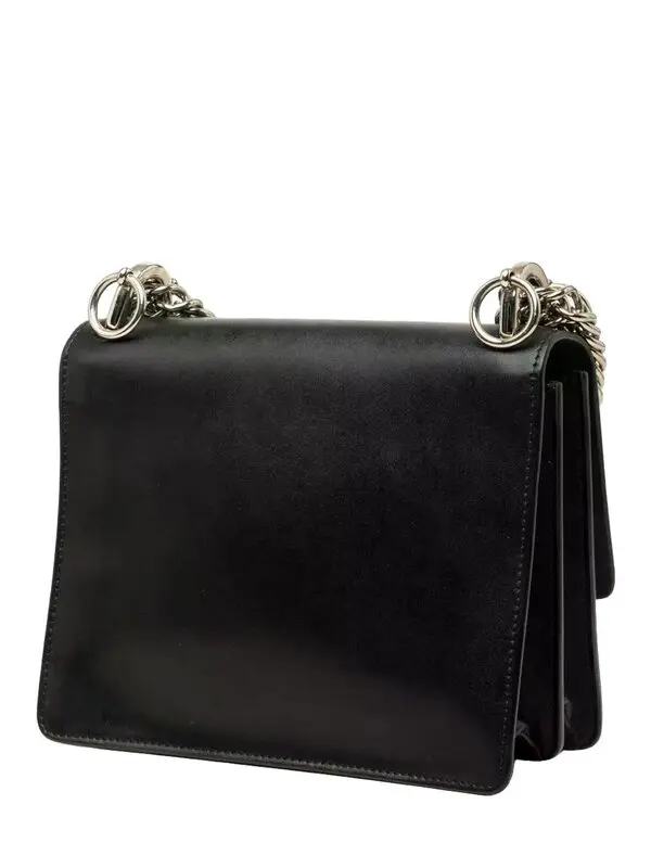Fendi Kan I Small Leather Crossbody Bag - Black