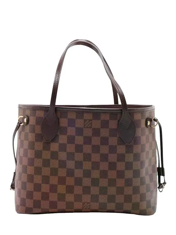 LOUIS VUITTON Damier Ebene Neverfull Pm Tote Bag - Brown