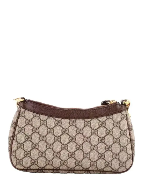 Gucci Ophidia Charm Shoulder Bag Gg Coated Canvas - Brown