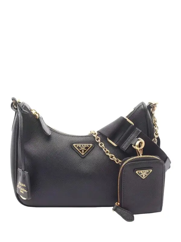 Prada Saffiano Re-edition 2005 Satchel - Black