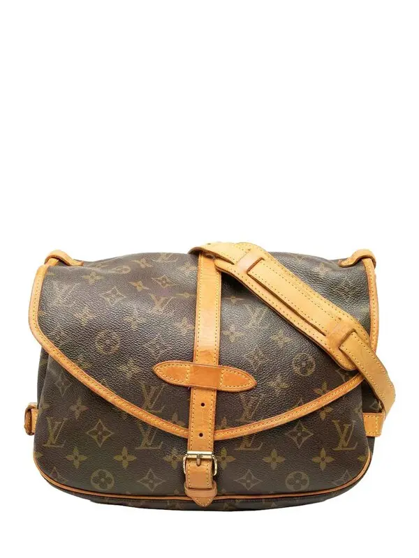 LOUIS VUITTON Monogram Saumur 30 Bag - Brown