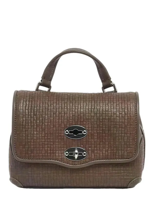 ZANELLATO Postina Woven-effect Shoulder Bag - Brown