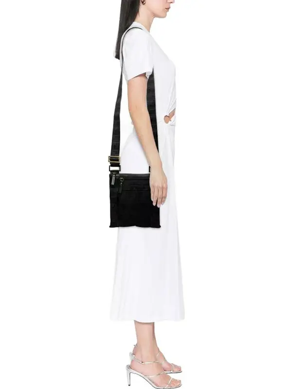 Fendi Zucca Canvas Crossbody Bag - Black