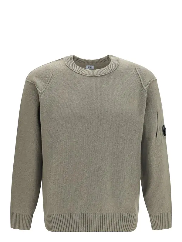 C.P. COMPANY Lambswool Sweater - Green