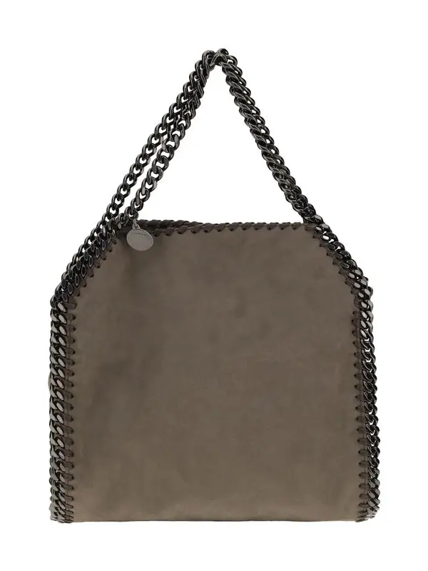 Stella McCartney Falabella Mini Handbag With Silver Chain Detail - Brown