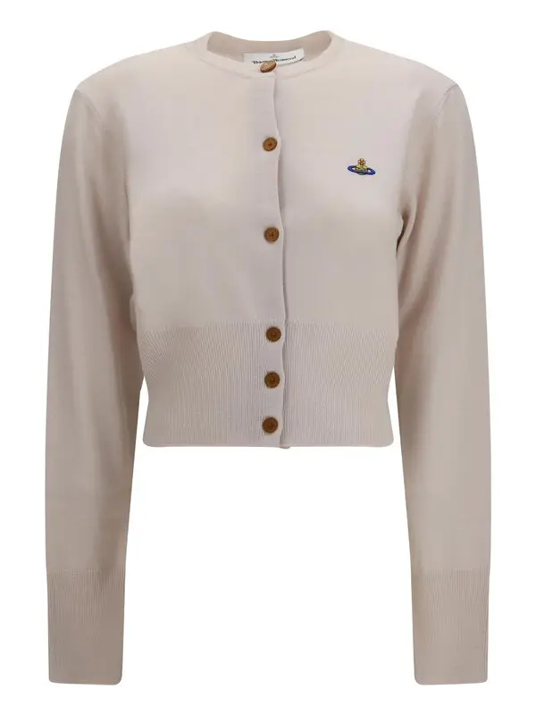 VIVIENNE WESTWOOD Bea Cropped Wool Cardigan - Multicolor