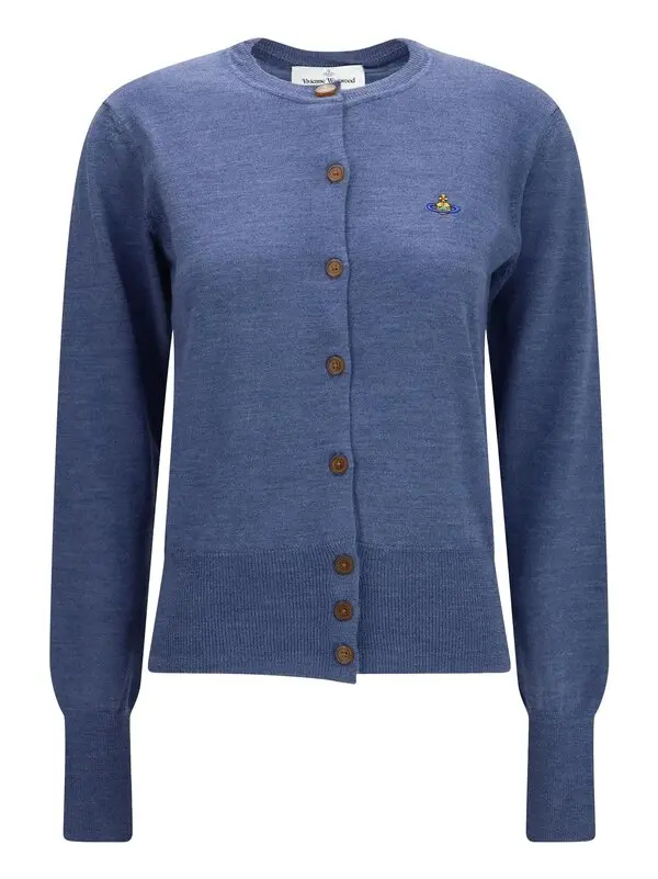 VIVIENNE WESTWOOD Bea Wool Cardigan - Blue