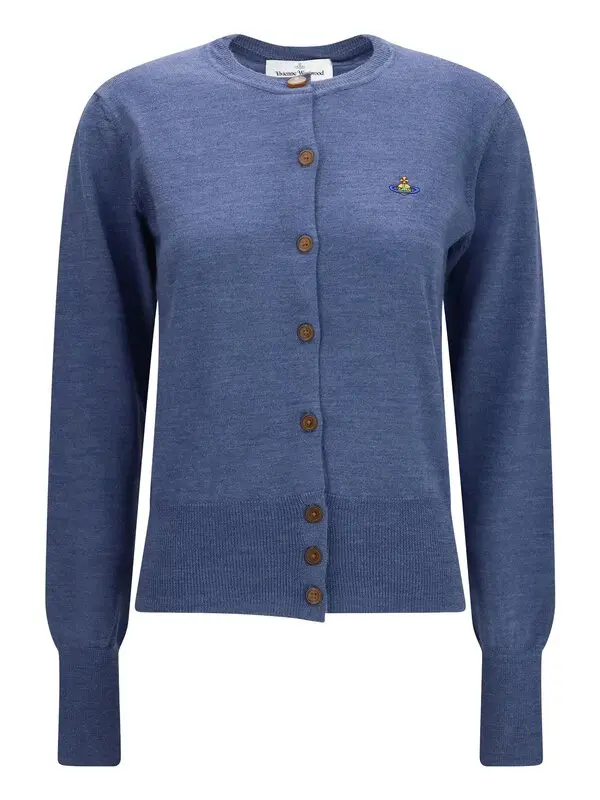 VIVIENNE WESTWOOD Bea Wool Cardigan - Blue