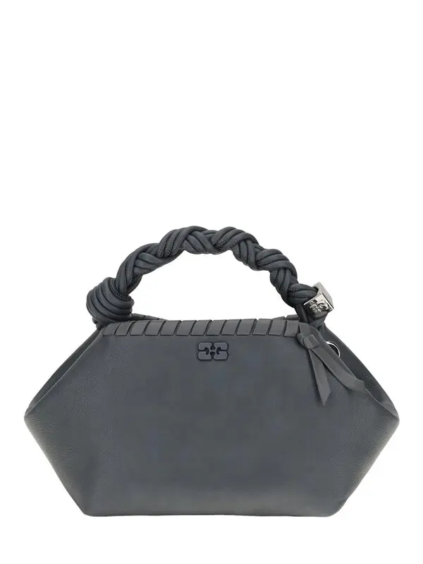 GANNI Small Bou Woven Handbag - Blue