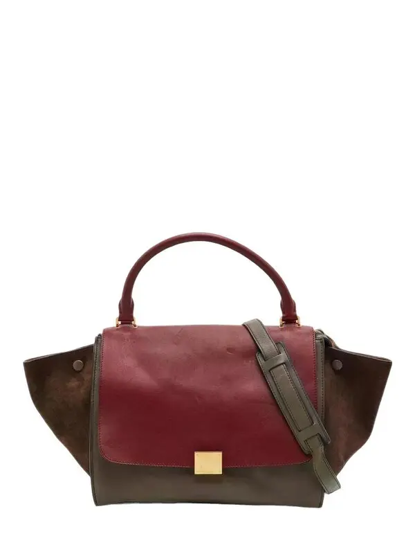 Celine Medium Trapeze Shoulder Bag - Red