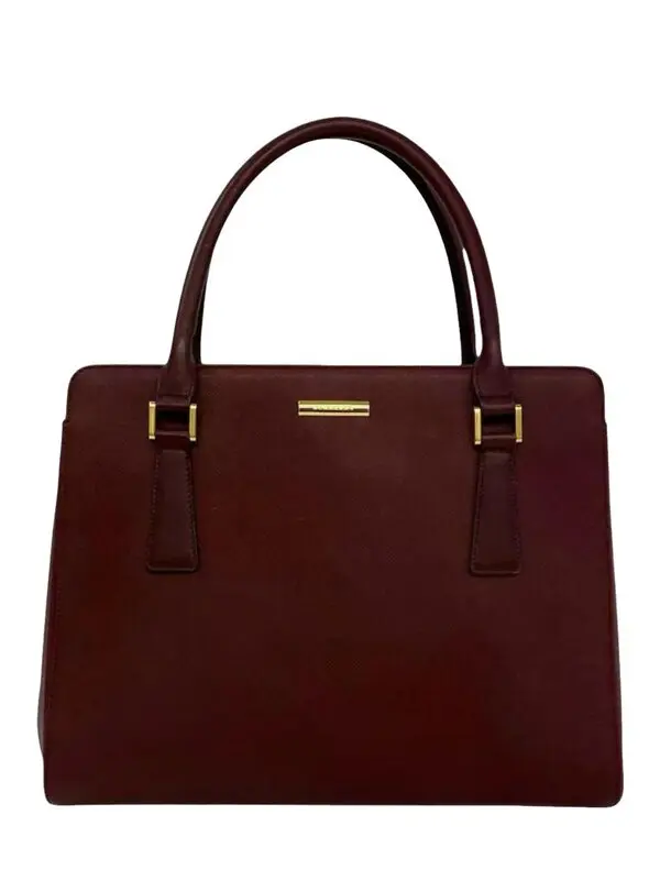 Burberry 1990-2010 Leather Handbag - Red