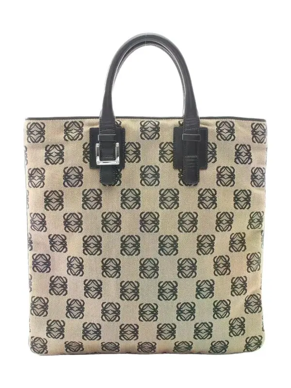 Loewe 2000s Anagram Tote Bag - Neutrals
