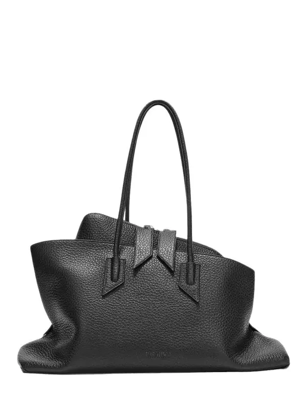 Attico Medium La Passeggiata Shoulder Bag - Black