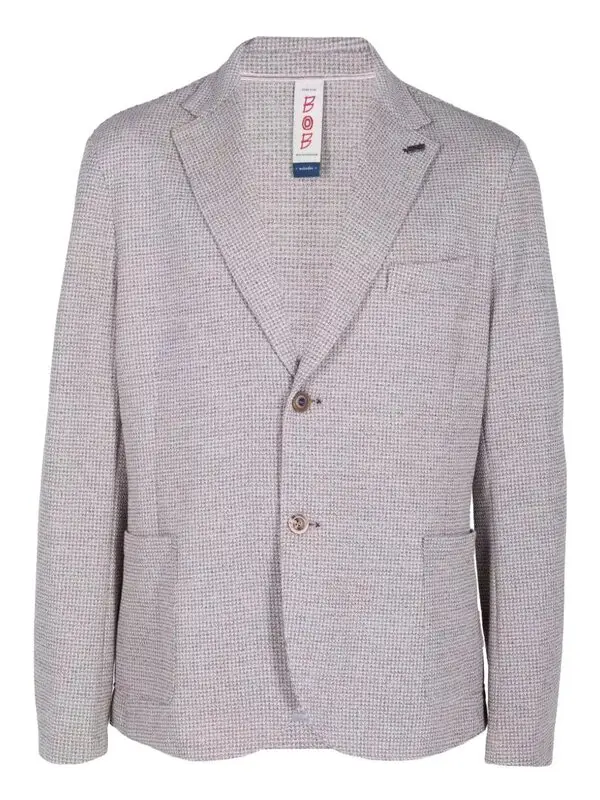 BOB Textured Single-breasted Jacket - Neutrals