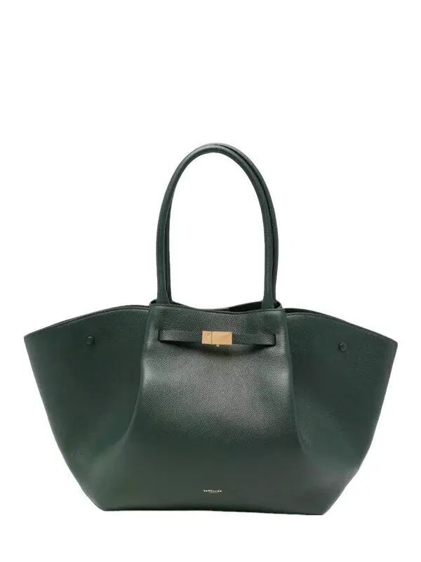 DEMELLIER Grained Leather Tote Bag - Green