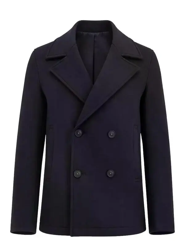 MANUEL RITZ Double-breasted Peacoat - Blue