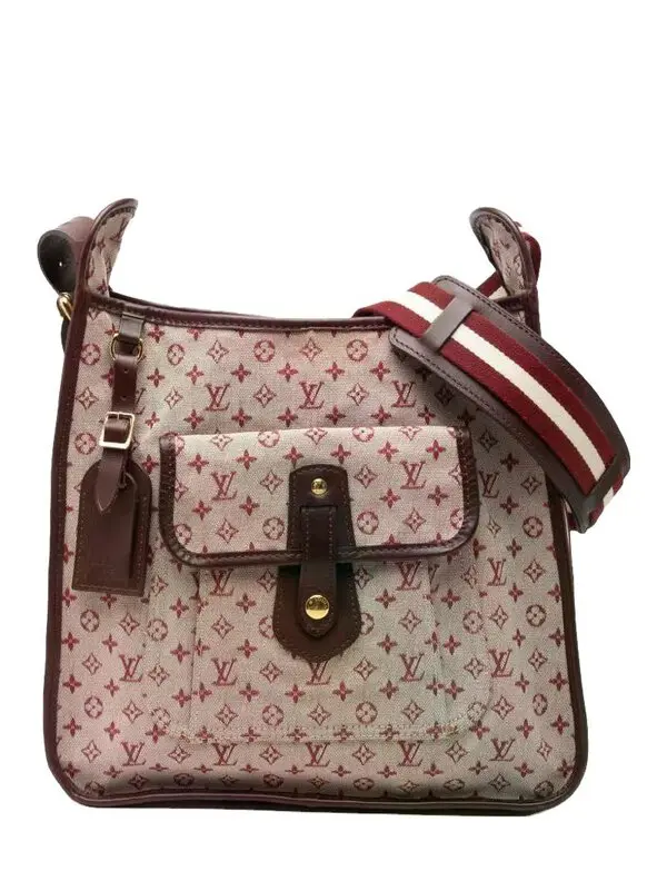 LOUIS VUITTON 2004 Monogram Mini Lin Besace Mary Kate Bag - Pink