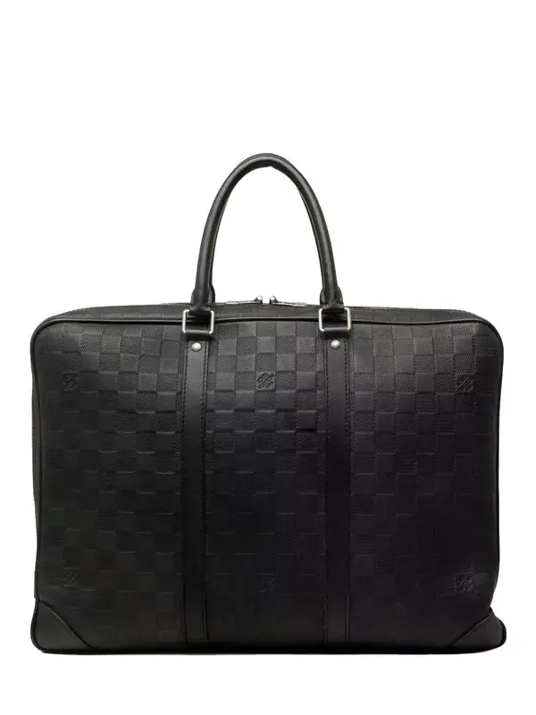 LOUIS VUITTON Damier Infini Business Bag - Black