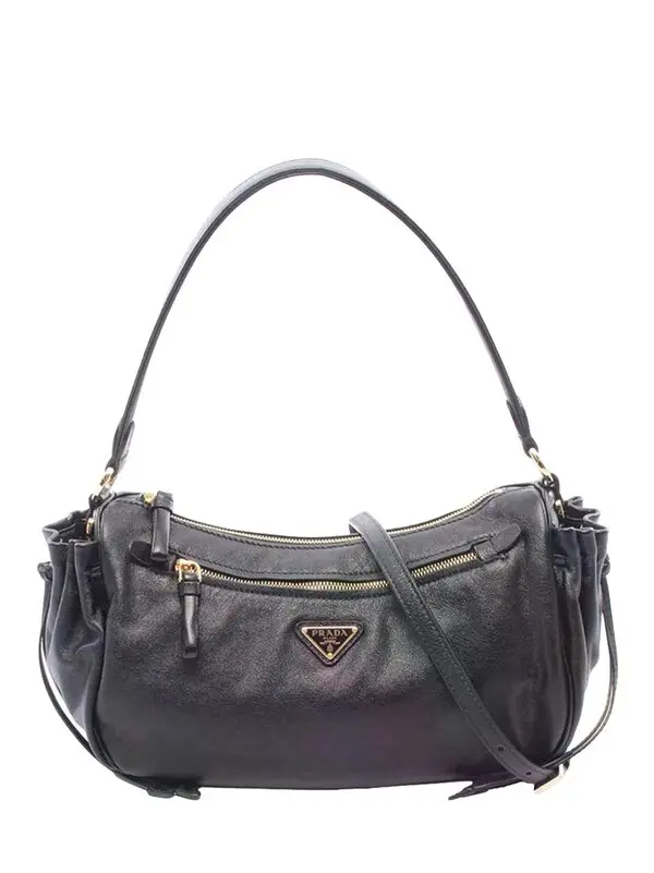 Prada Soft Calf Satchel - Black
