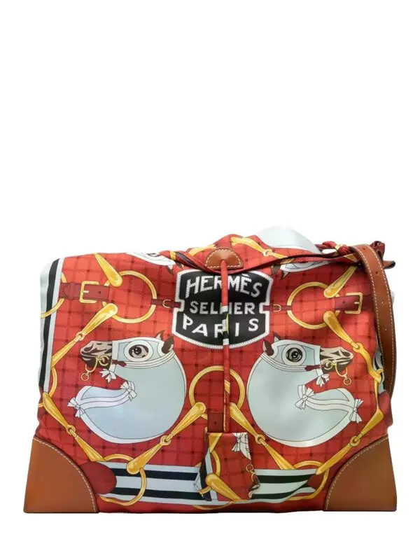 Hermès 2014 Silk And Barenia Tatersale Silky City Pm Crossbody Bag - Brown