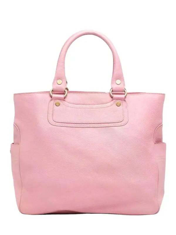 Celine 20th Century Leather Boogie Tote Bag - Pink