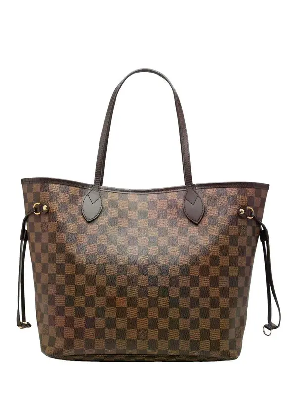 LOUIS VUITTON Damier Ebene Neverfull Mm Tote Bag - Brown