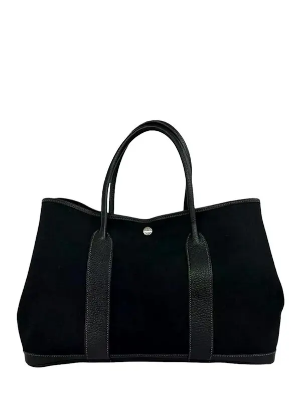 Hermès Toile And Negonda Garden Party 36 Tote Bag - Black