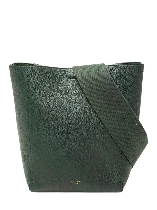 Celine Seau Sangle Bucket Bag - Green