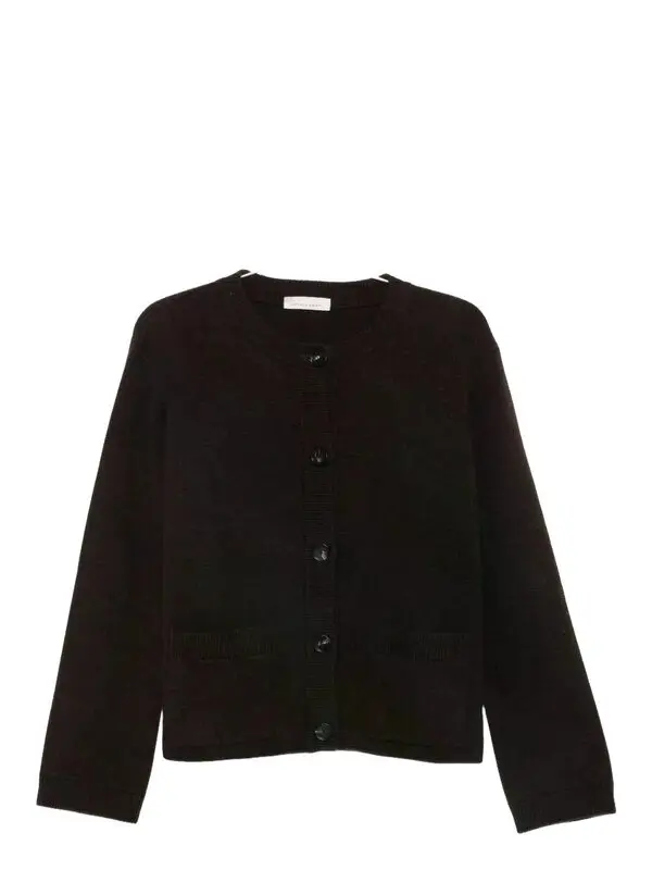 Liviana Conti Knitted Button-up Cardigan - Brown