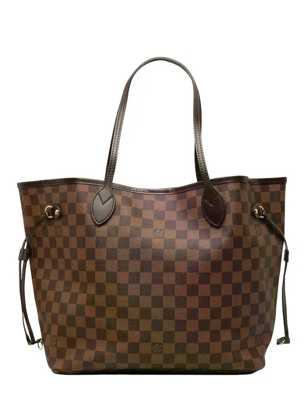 LOUIS VUITTON Damier Ebene Neverfull Mm Tote Bag - Brown
