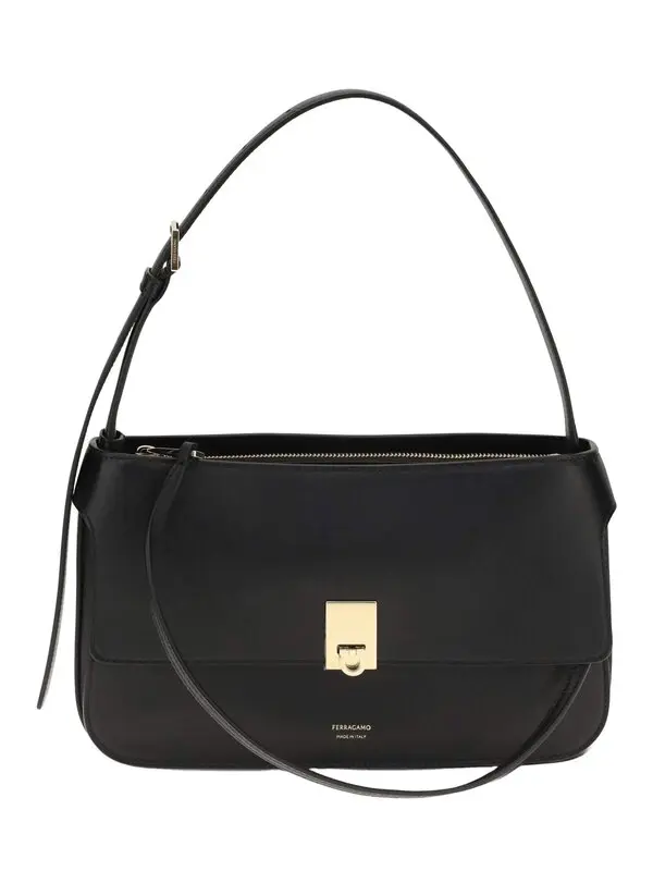FERRAGAMO Mini Cara Shoulder Bag - Black