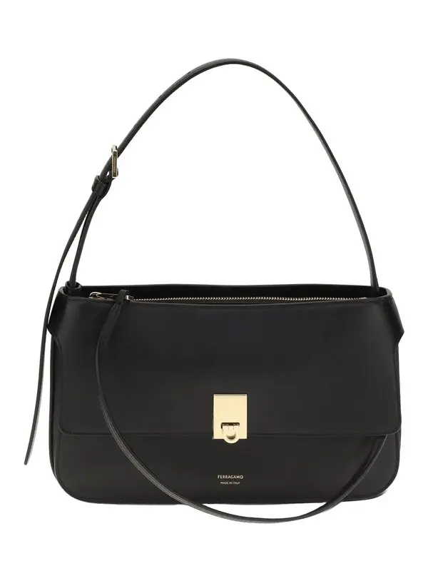 FERRAGAMO Mini Cara Shoulder Bag - Black