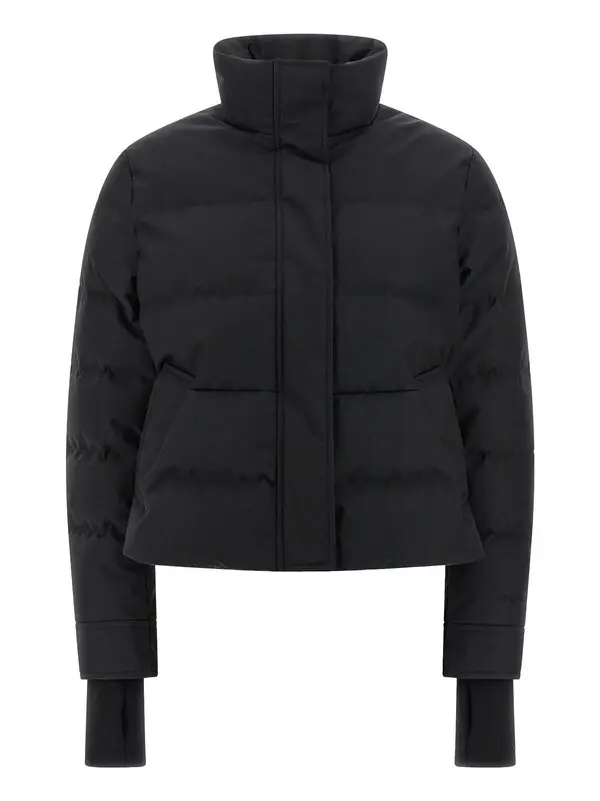 Alexander McQueen Cropped Quilted Down Jacket - Black