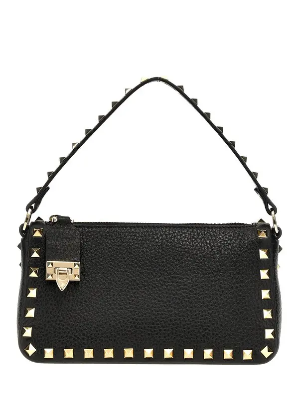 Valentino Garavani Rockstud Small Shoulder Bag - Black