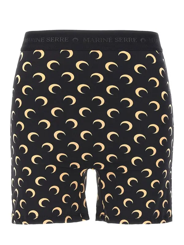 MARINE SERRE Moon Printed Cyclist - Black